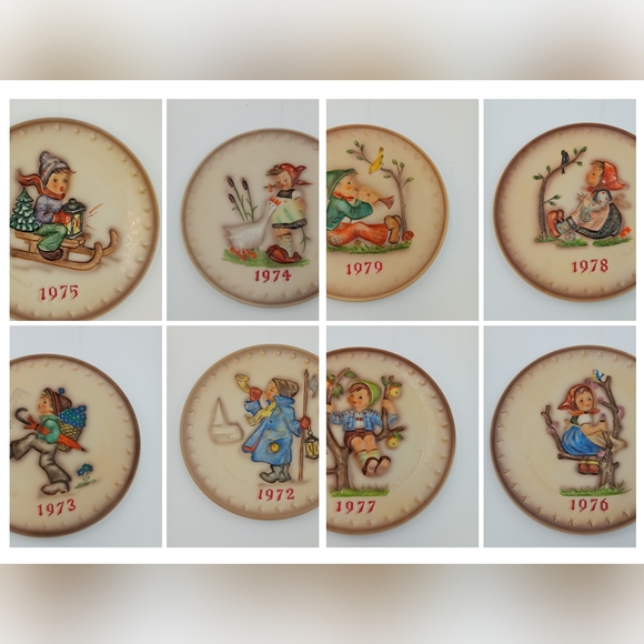 Hummel | Wall Decor | Set Of 8 Hummel Collectors Plates 9721979 | Poshmark